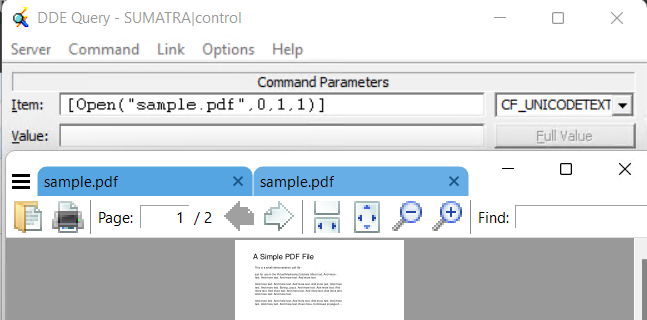 SumatraPDF does not respond to DDE commands · sumatrapdfreader sumatrapdf · Discussion #2993 ...