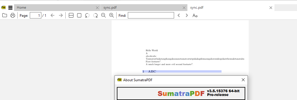 Synctex / forward search crashes · Issue #3381 · sumatrapdfreader/sumatrapdf · GitHub