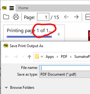 Printing individually selected pages only prints page 1 · Issue #3427 · sumatrapdfreader ...