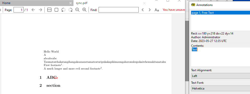 New features! Clipboard paste and additional features for free text annotations ...
