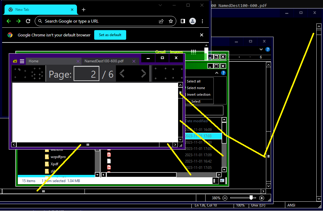 Regarding the issue of scrollbar in dark mode · sumatrapdfreader sumatrapdf · Discussion #3839 ...