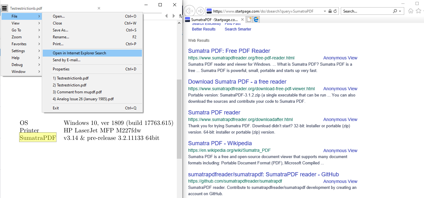Add text search and translation from selection · Issue #1280 · sumatrapdfreader/sumatrapdf · GitHub