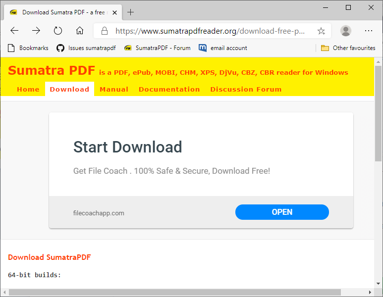 Web page difference · Issue #1490 · sumatrapdfreader/sumatrapdf · GitHub
