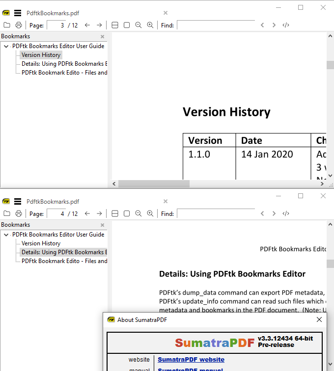 Bookmark doesn't work in new windows · Issue #1531 · sumatrapdfreader/sumatrapdf · GitHub