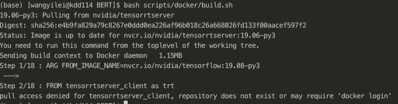 bert image build fail · Issue #231 · NVIDIA/DeepLearningExamples · GitHub