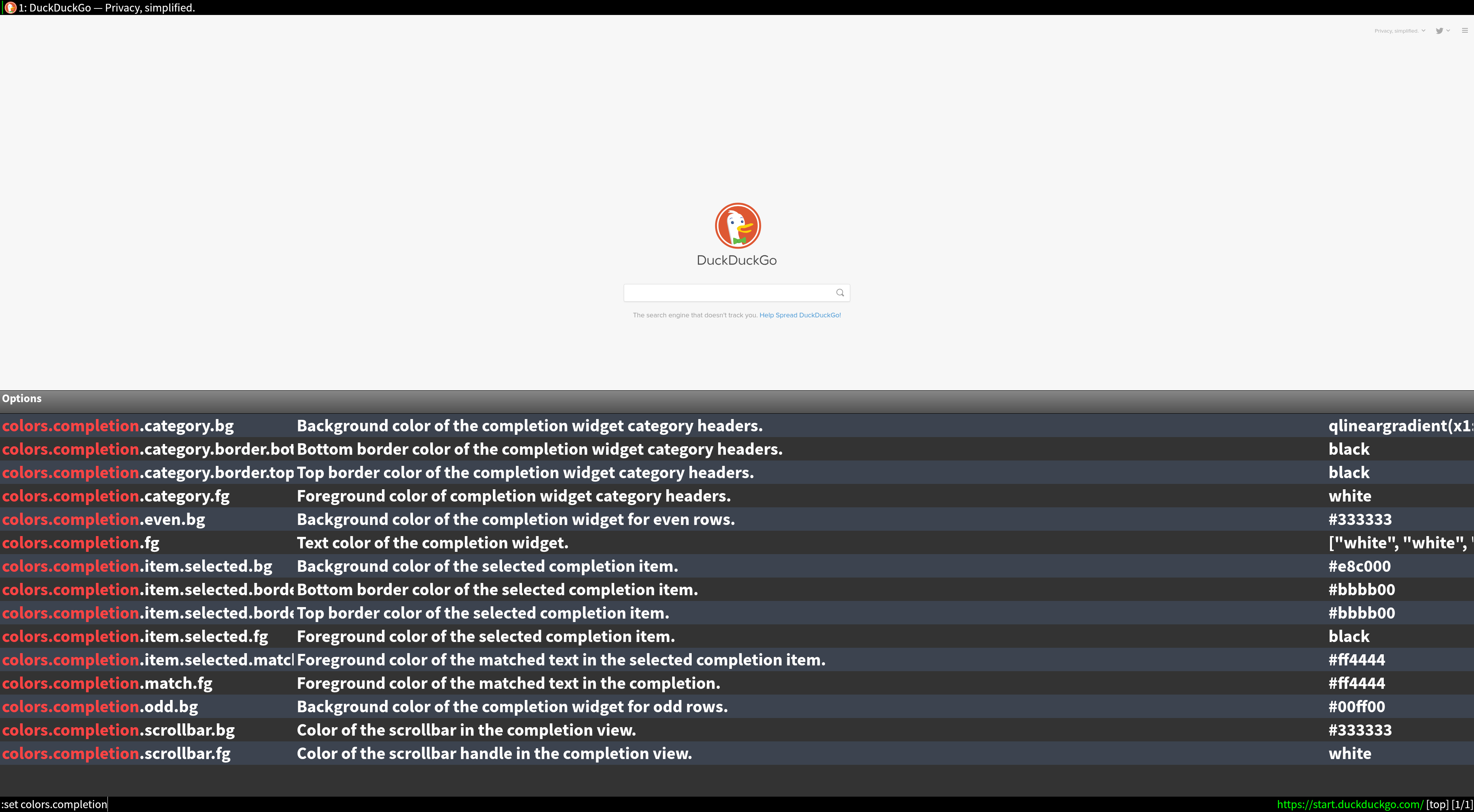 c.colors.completion.odd.bg doesn't always work · Issue #4903 · qutebrowser/qutebrowser · GitHub