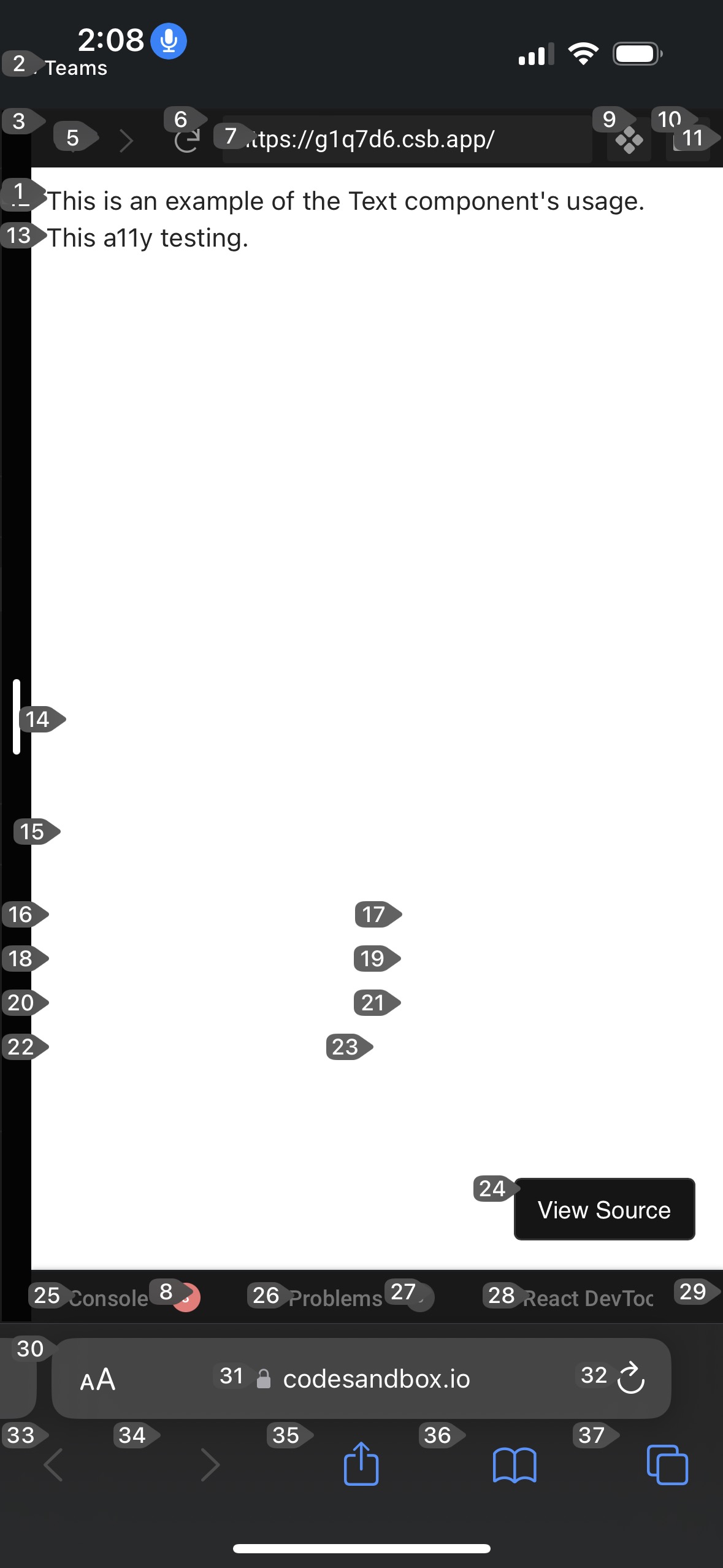 [Bug][a11y]: Voice Control - Numbers are showing for all 'non-interactive' texts · Issue #27596 ...