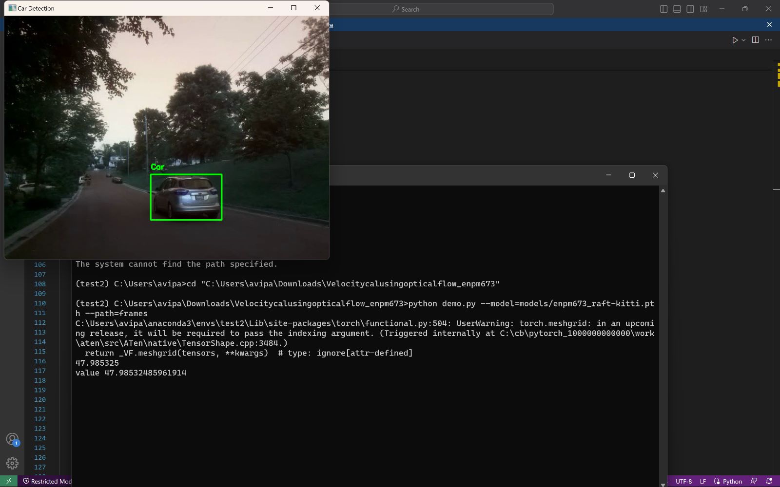 GitHub - nishantpandey4/Car-speed-calculation-using-RAFT-YOLO: Combining Yolo with RAFT to find ...
