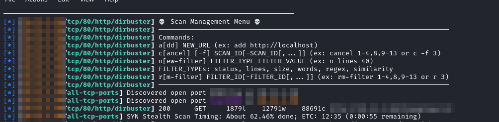 Enhancement: Selectively kill/abort part of an active scan · Issue #183 · Tib3rius/AutoRecon ...