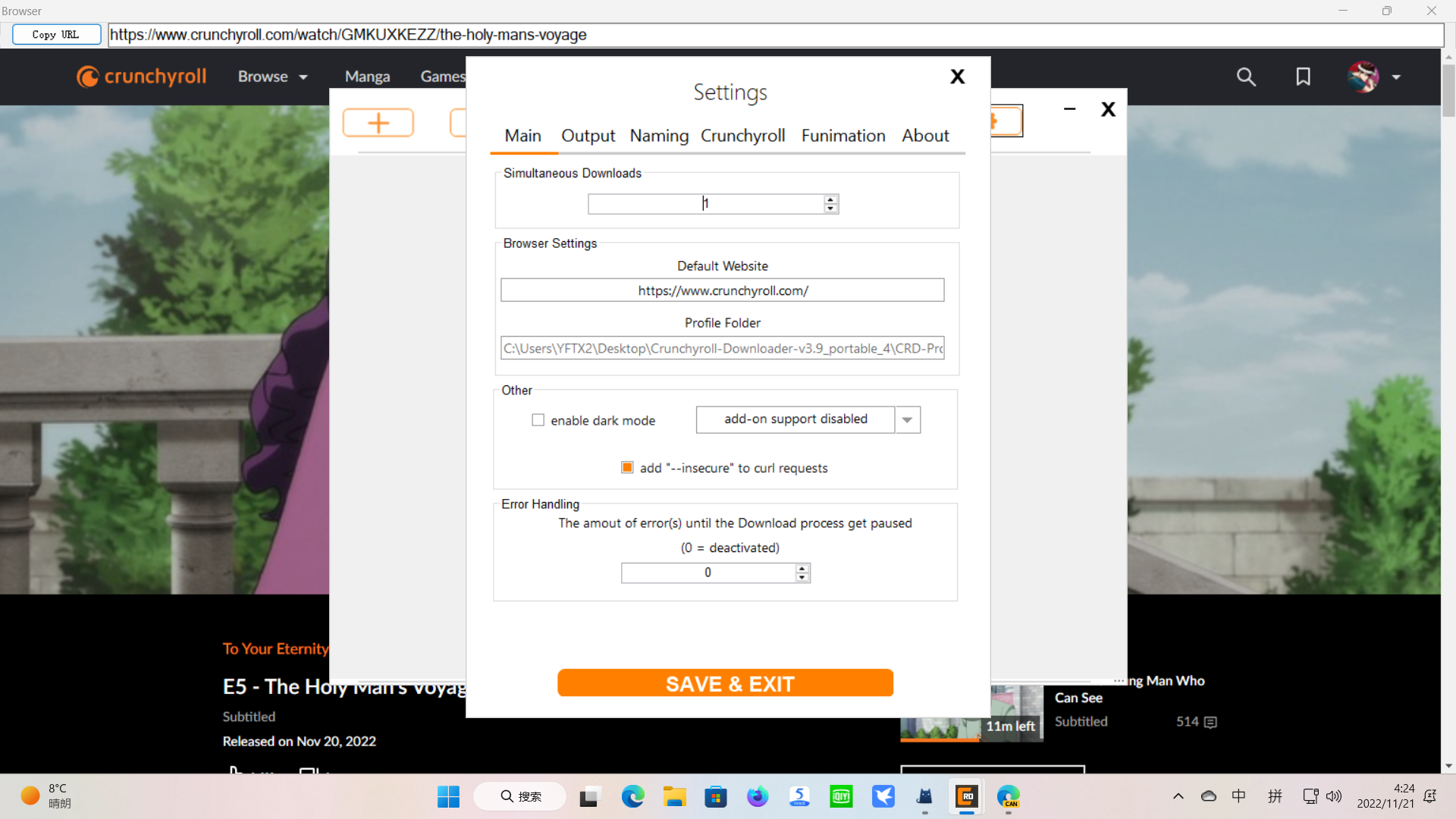 error in v3.9 portable 4 · Issue #592 · hama3254/Crunchyroll-Downloader-v3.0 · GitHub