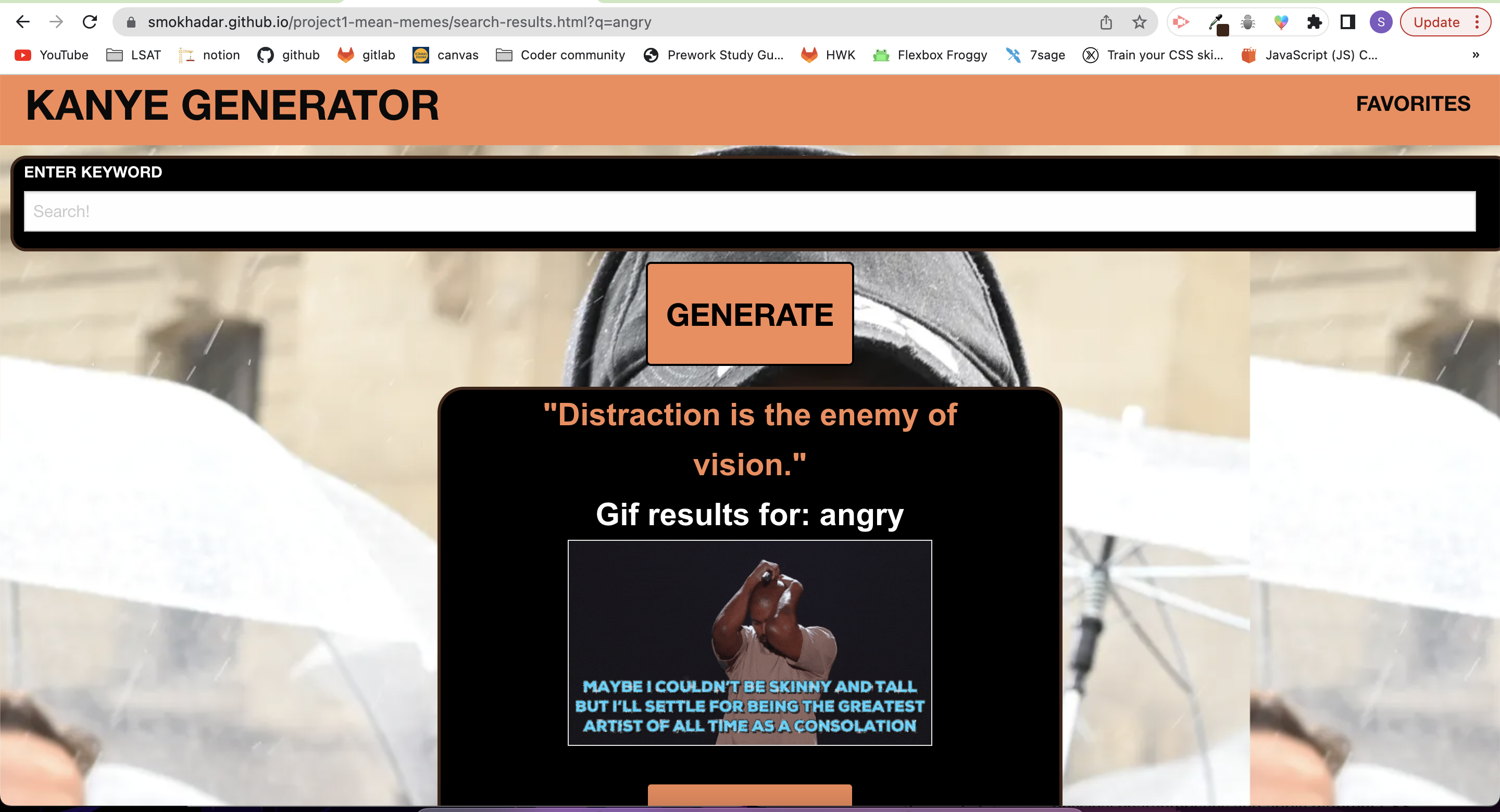 GitHub - smokhadar/project1-mean-memes