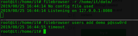 Create User While Filebrowser Running · Issue 846 · Filebrowser