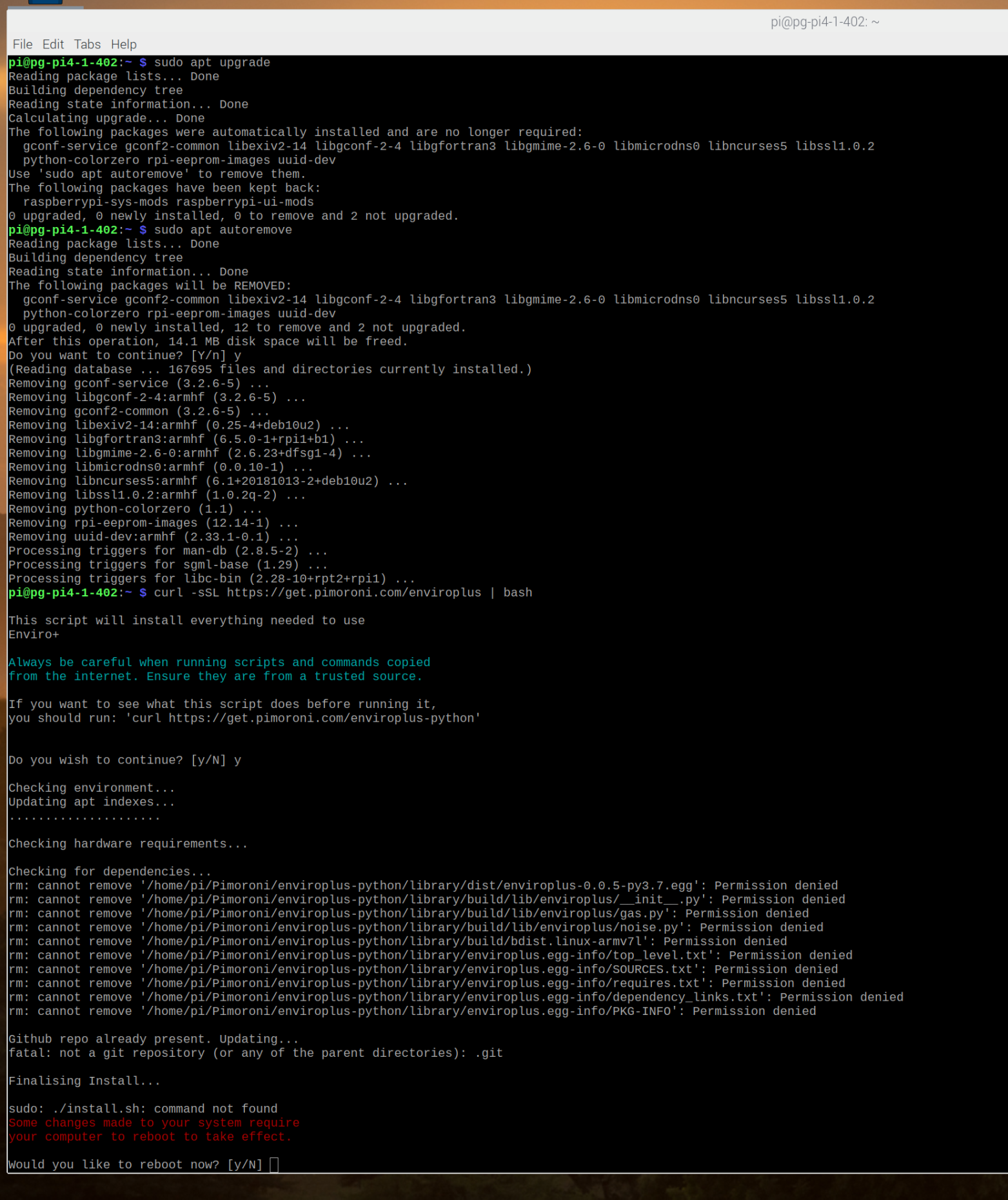 Enviro+ re-install gives errors · Issue #211 · pimoroni/get · GitHub