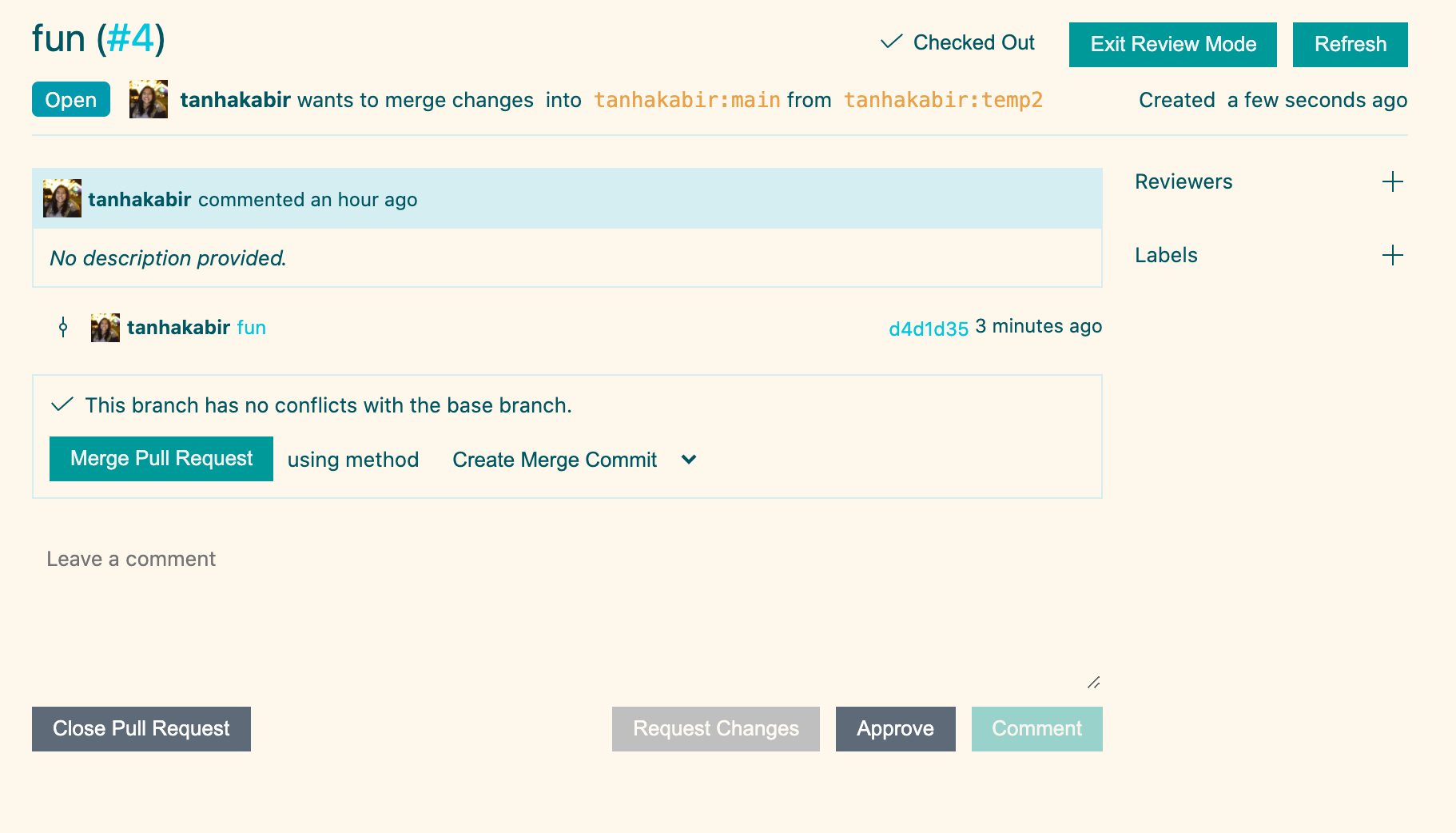 Should not have option to Approve my own PR · Issue #2512 · microsoft ...