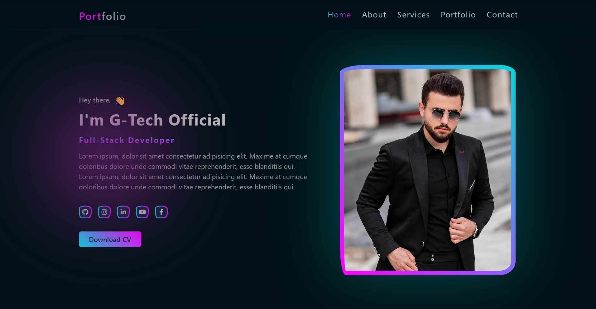 GitHub - gtech-official08/portfolio_landing_page GitHub - gtech-official08/portfolio_landing_page