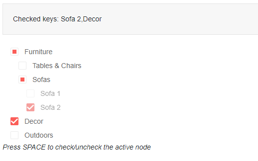 TreeView - Checkboxes - Using CheckedKeys and DisabledKeys at once · Issue #2067 · telerik/kendo ...