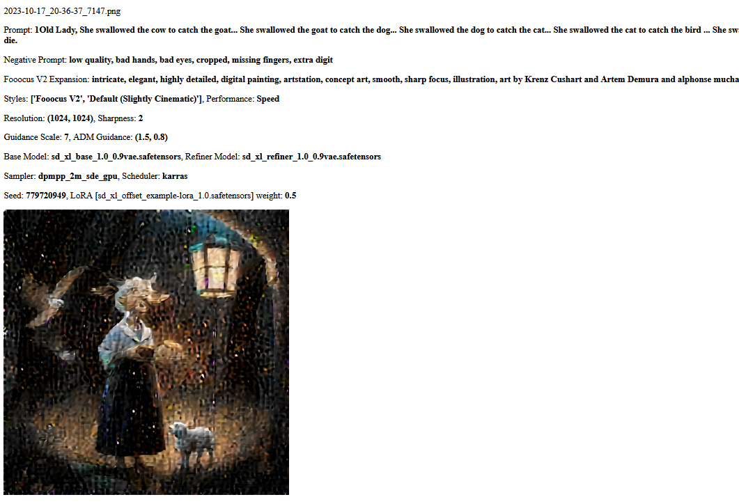 Post last update, SDXL Refiner is causing heavy artifacts Standard Fooocus (not tried realistic ...