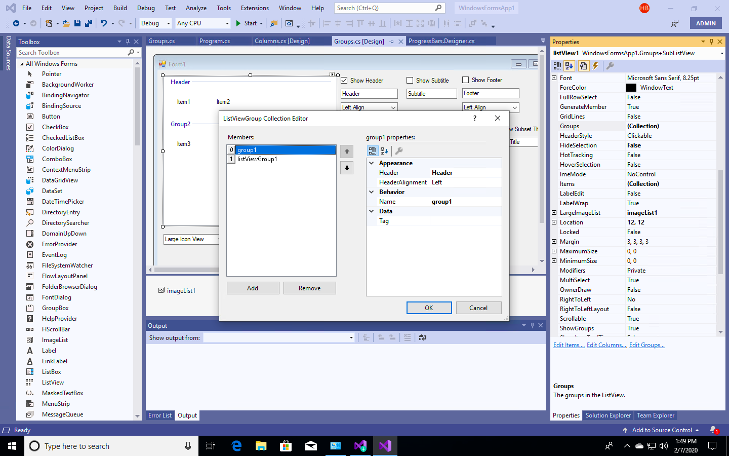 Add support for footers to ListViewGroup · Issue #2653 · dotnet/winforms · GitHub