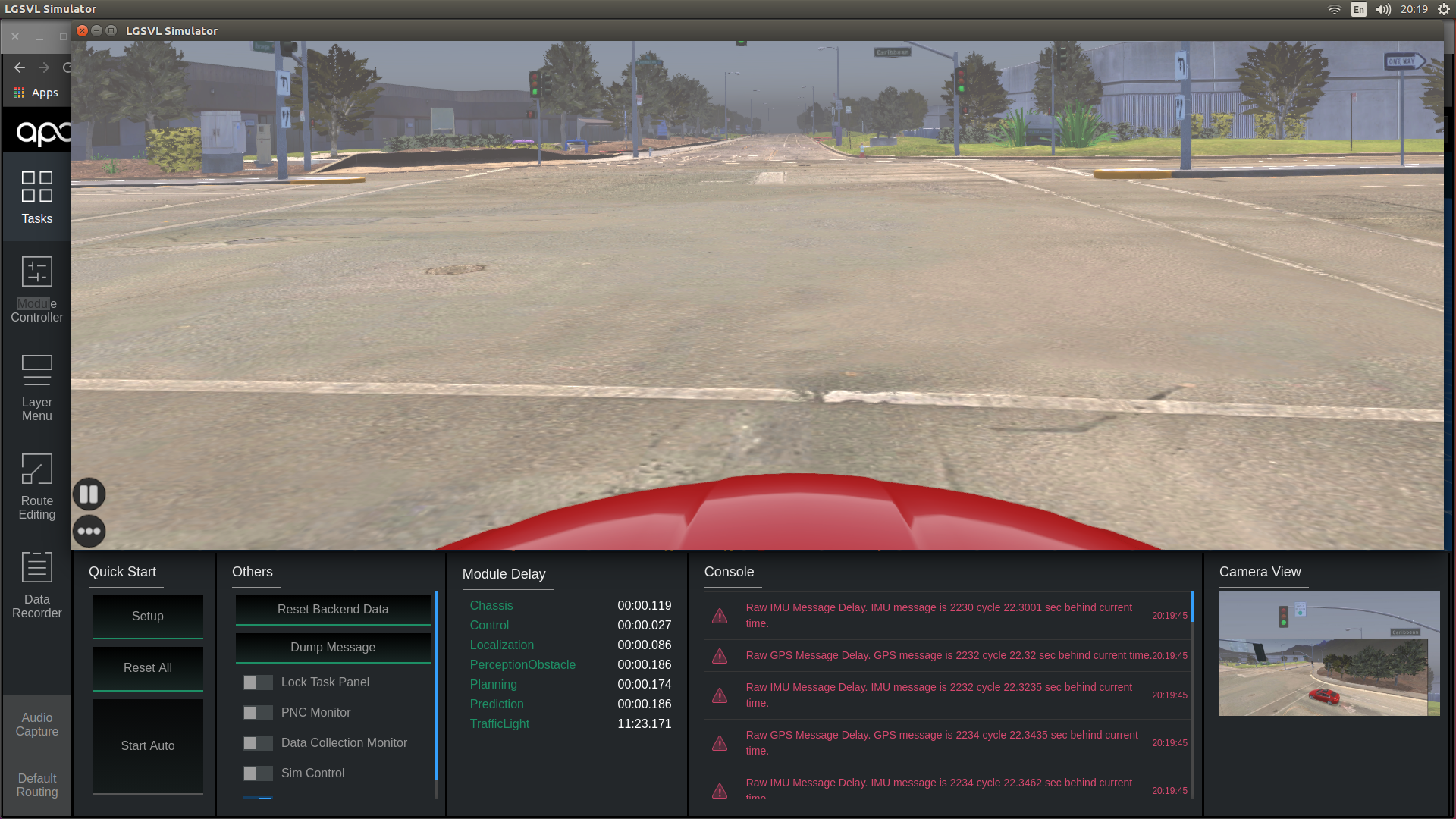 [v2019.07, Apollo 5.0] Image from Simulator camera merged with Main ...
