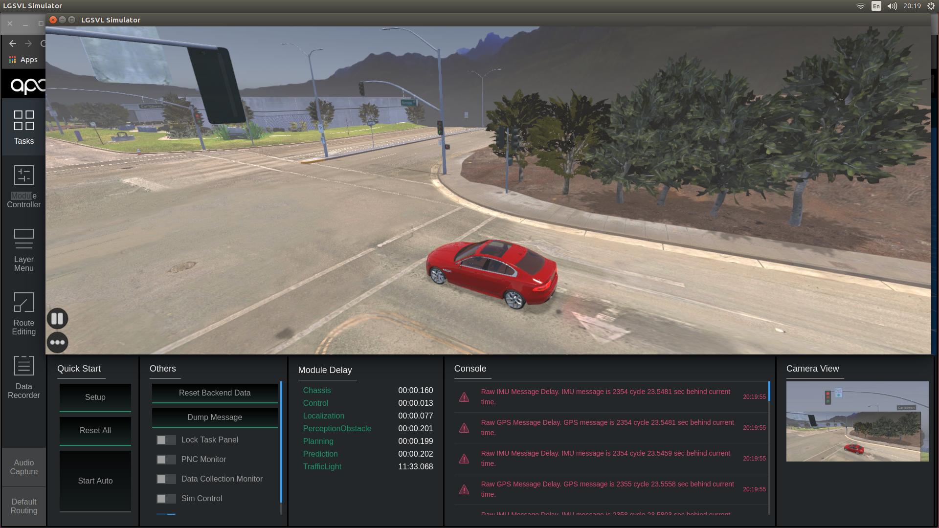 [v2019.07, Apollo 5.0] Image from Simulator camera merged with Main ...