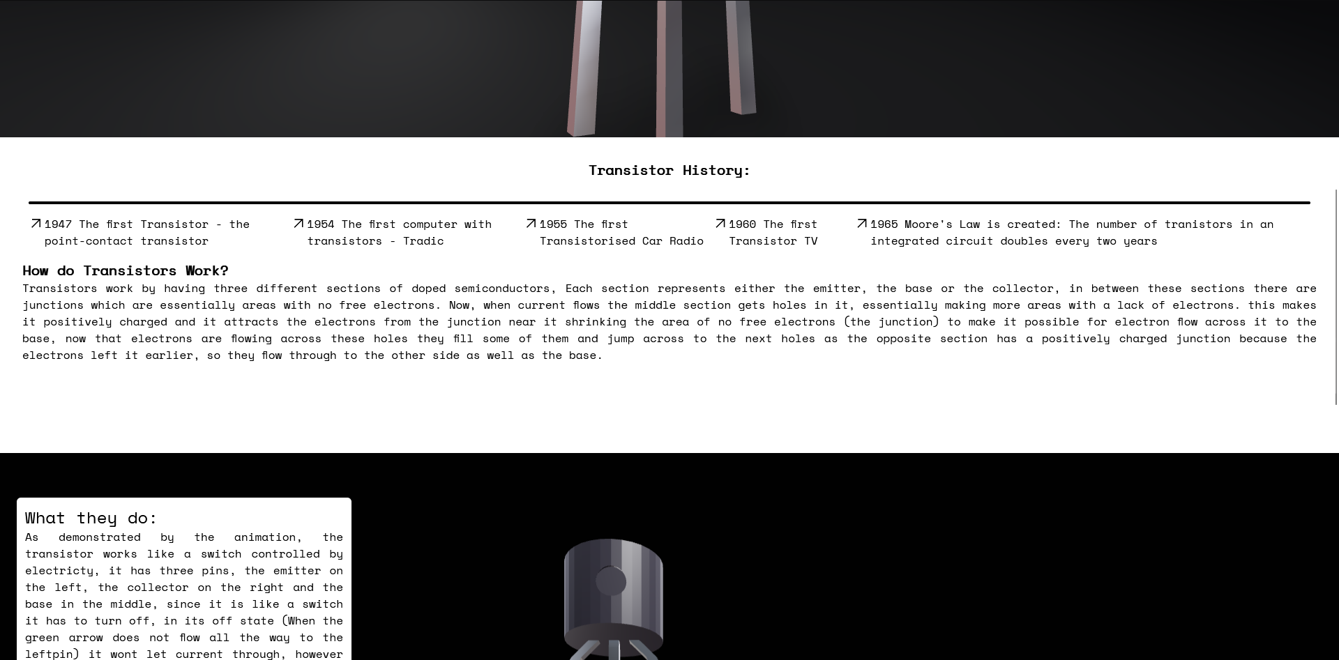 GitHub - JakubSzamuk/The-Transistor: A website about Transistors!