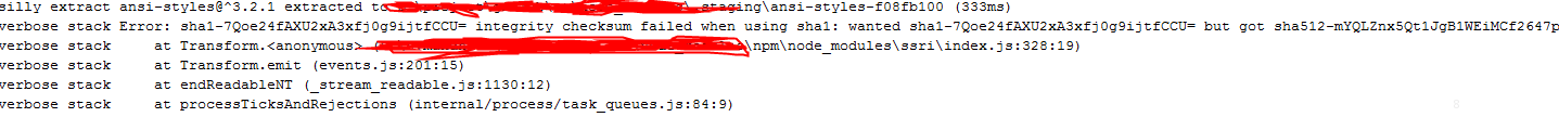 ERROR integrity checksum failed when using sha1 · Issue #1330 · verdaccio/verdaccio · GitHub