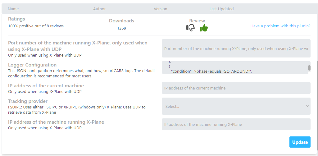 [BUG] - XP UDP Configuration in Central? · Issue #225 · invernyx/smartcars-3-bugs · GitHub