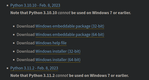 (python311) version 3.11.2 is missing · Issue #2141 · chocolatey-community/chocolatey-packages ...