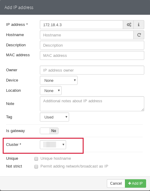 Bug with first_free and custom_field · Issue #1849 · phpipam/phpipam · GitHub