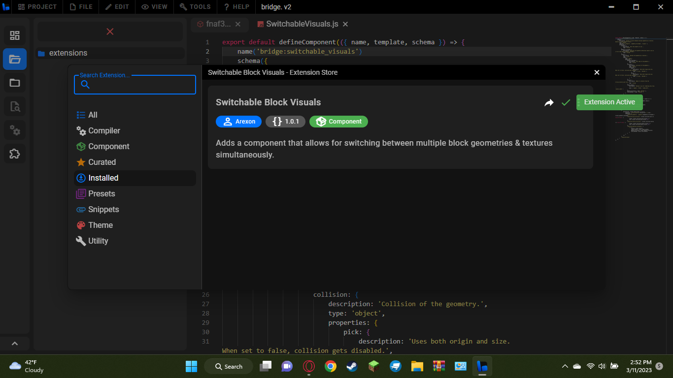 The Extensions Don T Work · Issue 891 · Bridge Core Editor · Github