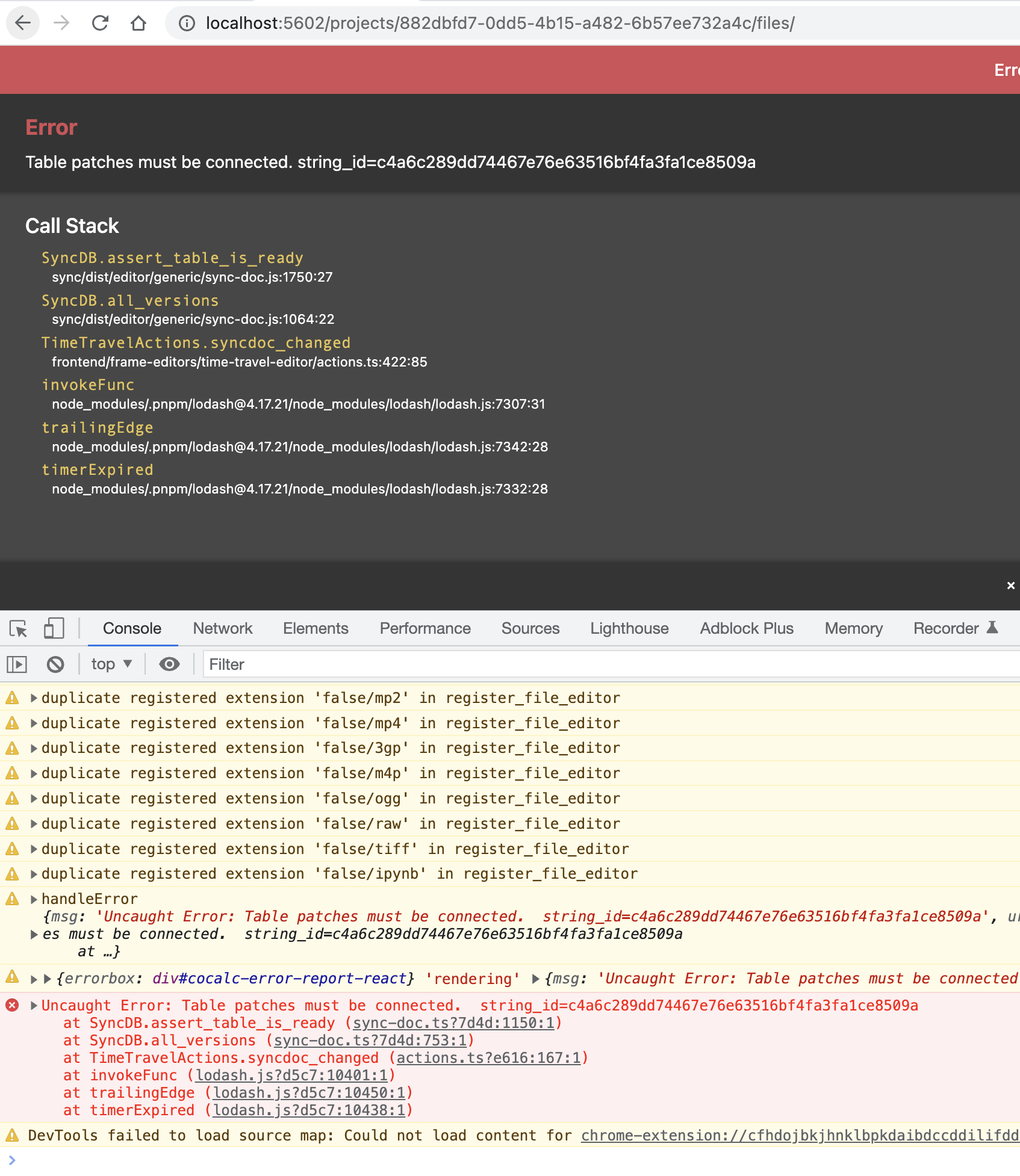 TimeTravel: make use of syncdoc more robust · Issue #6540 · sagemathinc/cocalc · GitHub