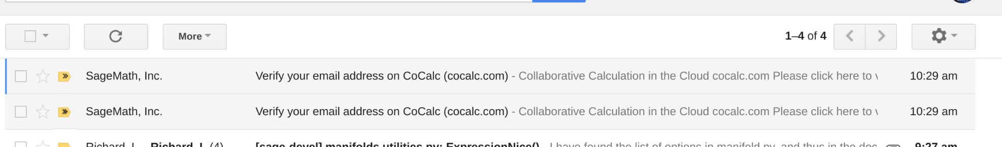 sometimes two email verification emails go out. · Issue #2507 · sagemathinc/cocalc · GitHub
