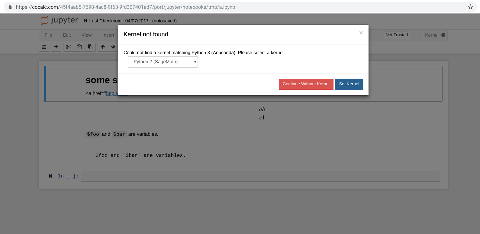 minor followup to PR 3337 -- Jupyter Kernel explicit selection · Issue ...