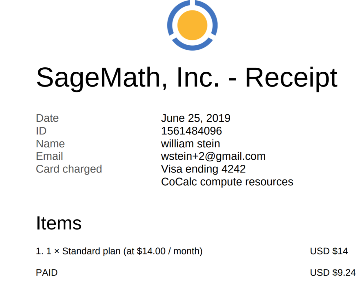 the receipt download is not aware of coupons · Issue #3921 · sagemathinc/cocalc · GitHub