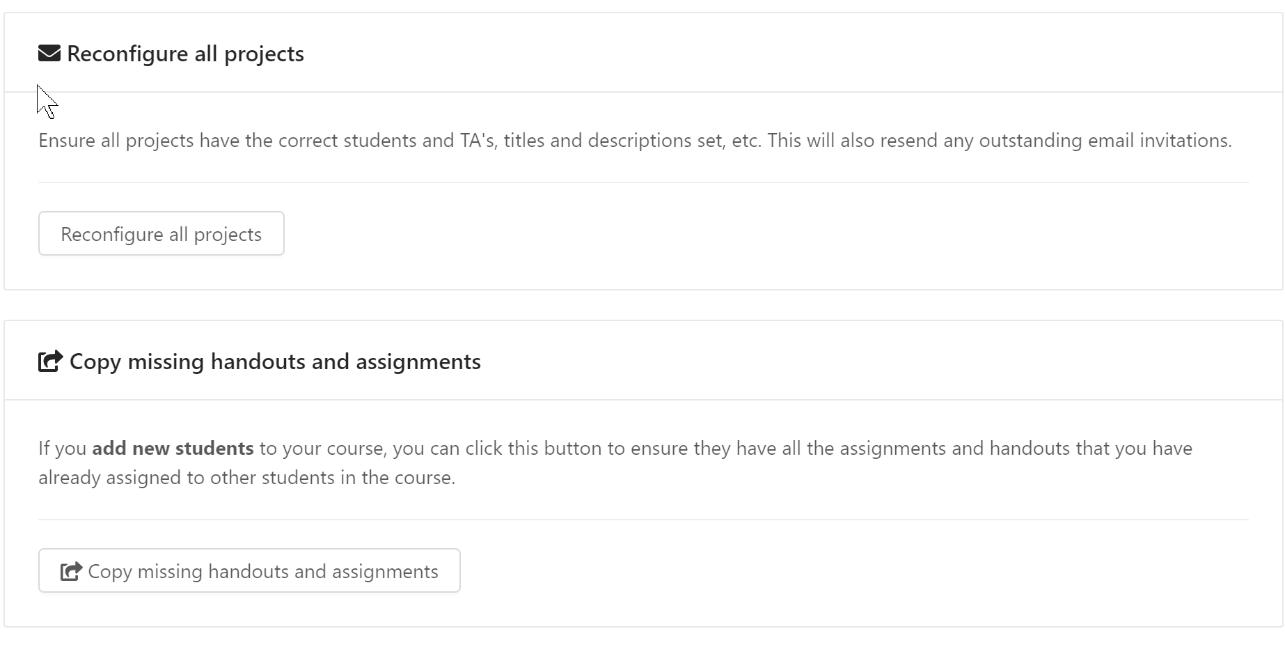 Push all handouts/assignments to new students · Issue #4340 ...