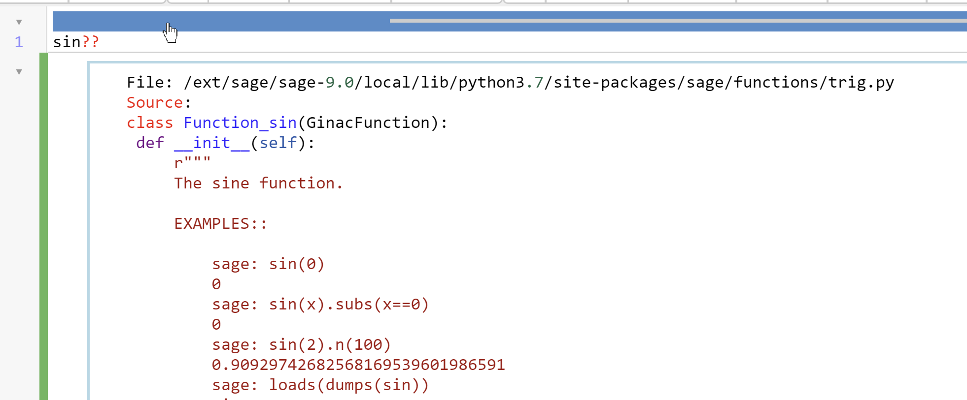 getting help in Sage worksheets is broken with sage-9.0 · Issue #4416 · sagemathinc/cocalc · GitHub