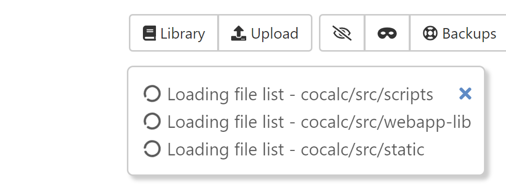 revisiting an open file sometimes stalls at "Loading..."; directory listing doesn't update ...
