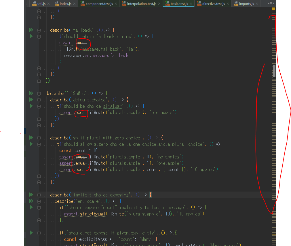 [test] Deprecated assert.equal should be replaced with assert ...