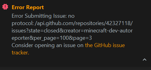 Auto-reporter failed to submit issue · Issue #712 · minecraft-dev/MinecraftDev · GitHub