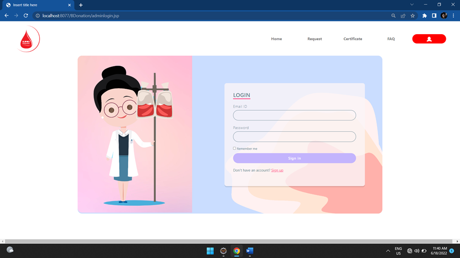 GitHub - Saswat-Kumar-Pradhan/BLOOD-DONATION-SYSTEM