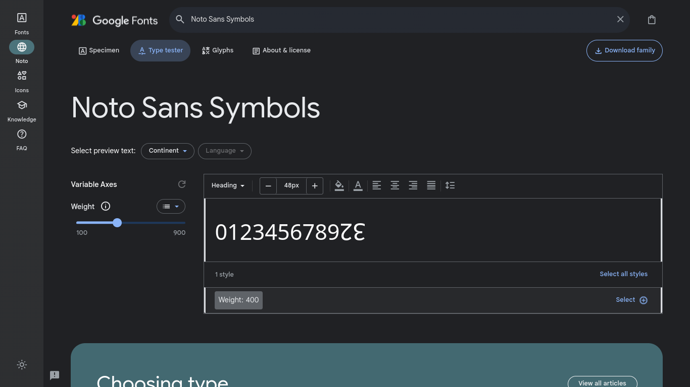 U+218A and U+218B don't act the same like other Unicode characters (Noto Sans Symbols) · Issue ...
