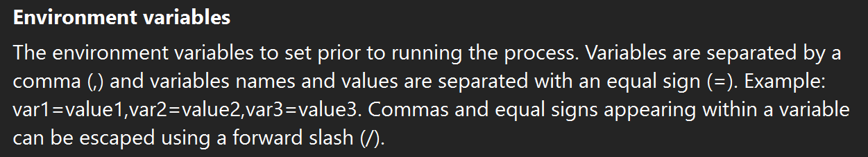 Environment variables input · Issue #7361 · dotnet/project-system · GitHub