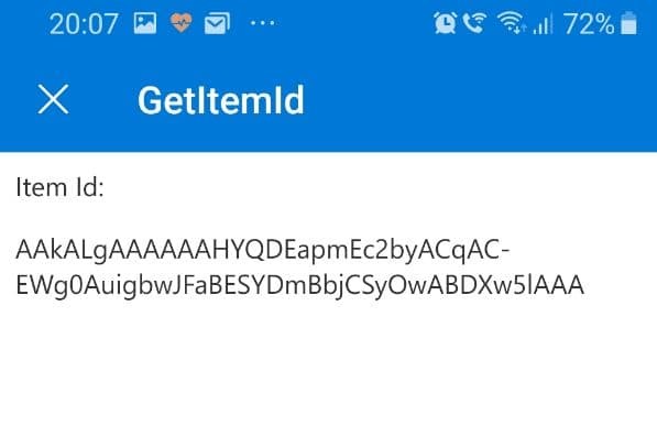 mailbox.item.itemId on Android return id in different format · Issue #1520 · OfficeDev/office-js ...