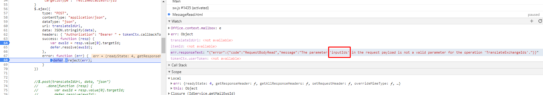 mailbox.item.itemId on Android return id in different format · Issue #1520 · OfficeDev/office-js ...