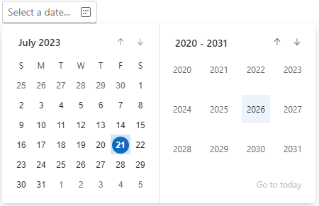 [Bug]: DatePicker immediatly selects the date when you try to change the year or month part ...