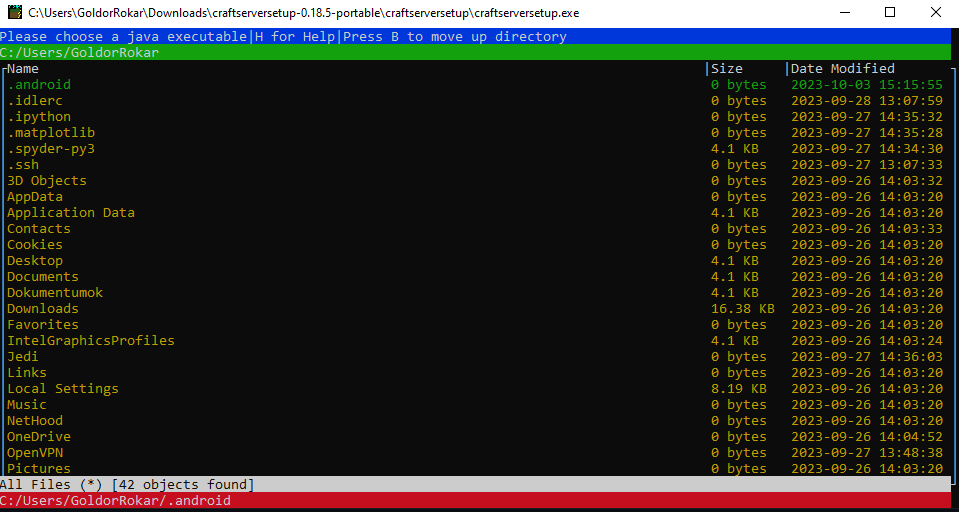 C:/C: Bug and Suggestions · Issue #4 · Enderbyte-Programs/CraftServerSetup · GitHub