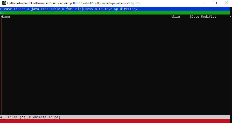 C:/C: Bug and Suggestions · Issue #4 · Enderbyte-Programs/CraftServerSetup · GitHub