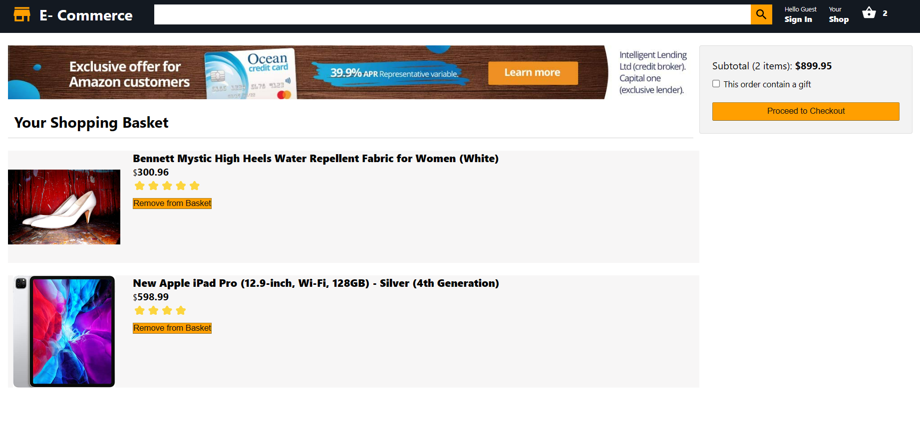 GitHub - Twinkle-K-Patel/E-commerce: It is a POC of Amazon Website using React hooks, router and ...