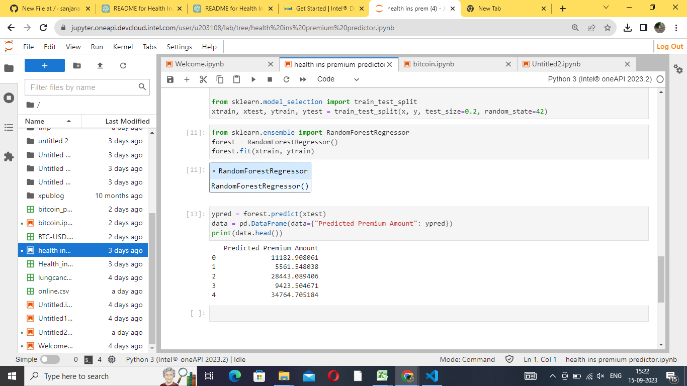 GitHub - sanjanaamara99/Intel_oneapi-Health-Insurance_premium_predictor GitHub - sanjanaamara99/Intel_oneapi-Health-Insurance_premium_predictor