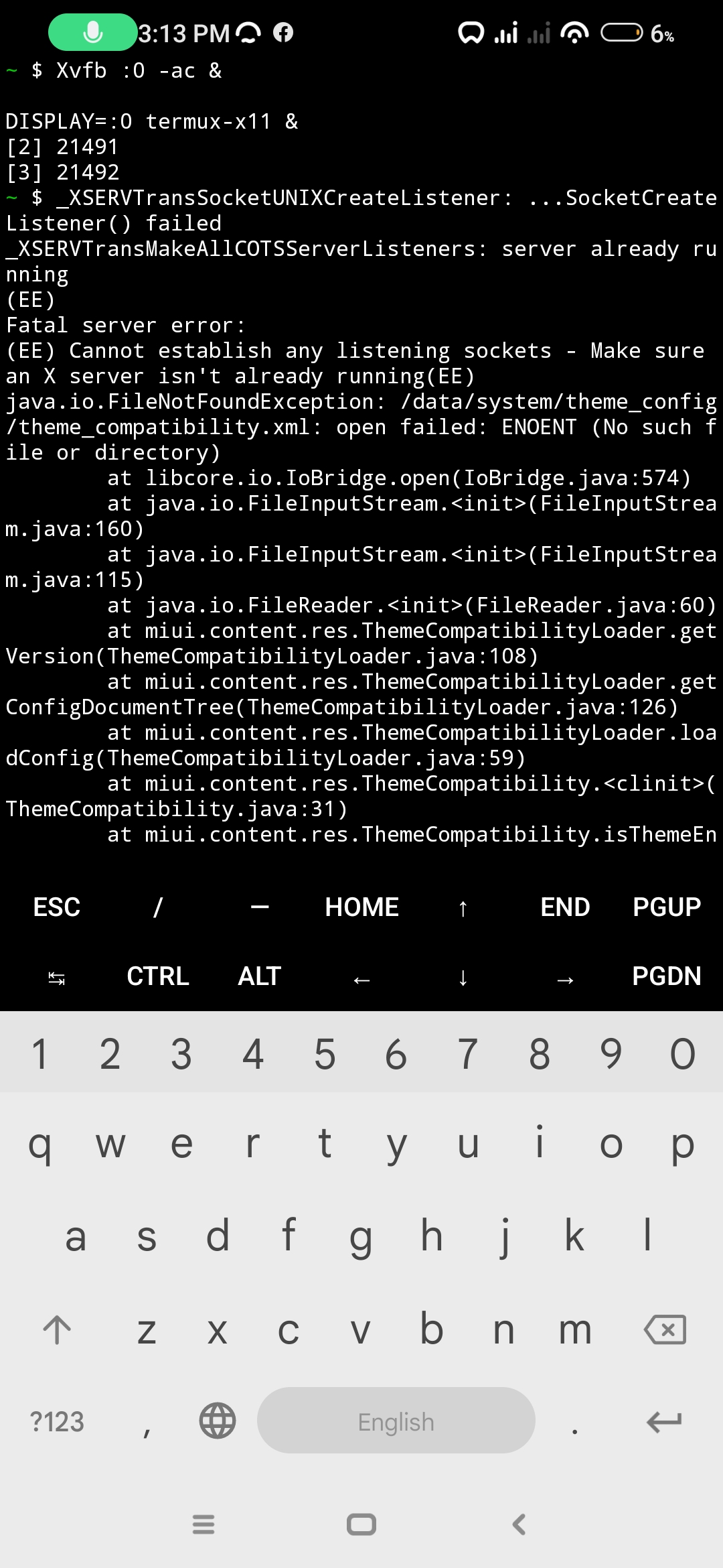 Xwayland keep died while run turmux x11 and Xvfb · Issue #316 · termux/termux-x11 · GitHub